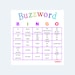 Buzzword Bingo Cards – Colorful Printable Bingo Cards 2 per Page - 500 ...