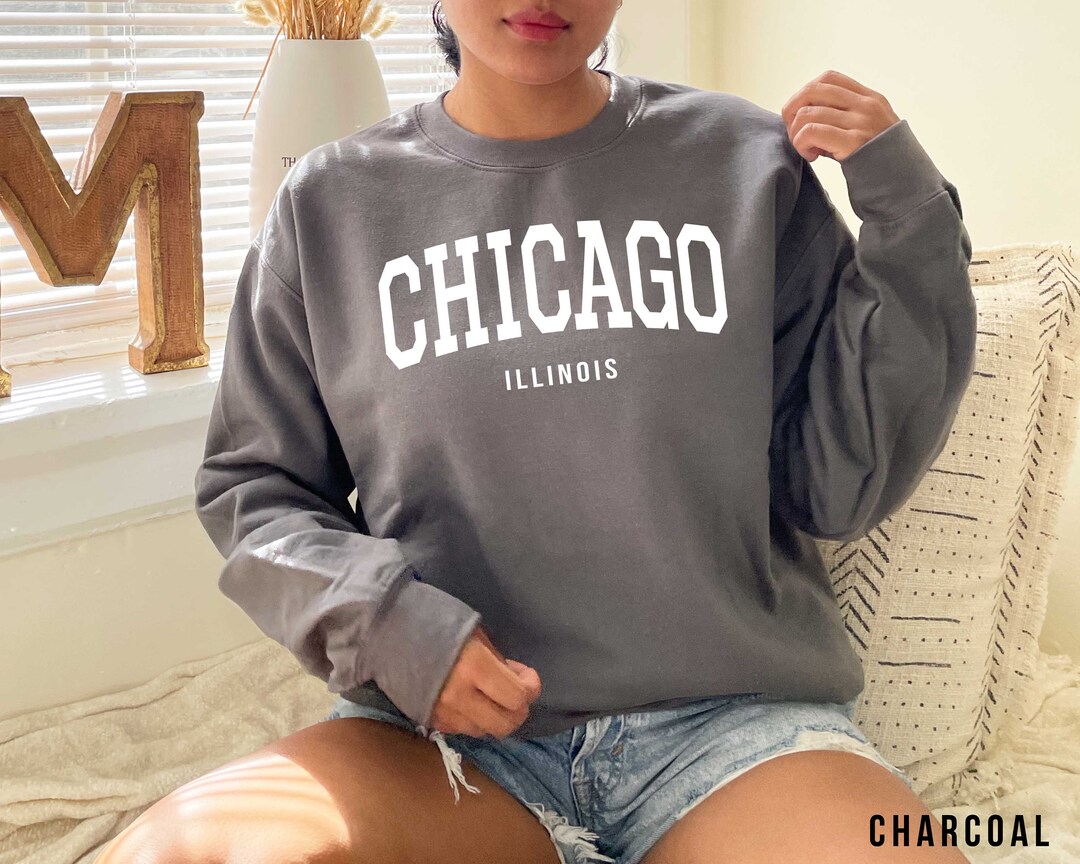 Chicago Illinois Sweater, Chicago Sweatshirt, Chicago IL Shirt, Chicago ...