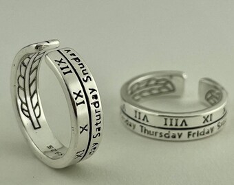 Days of the Week Ring - Etsy