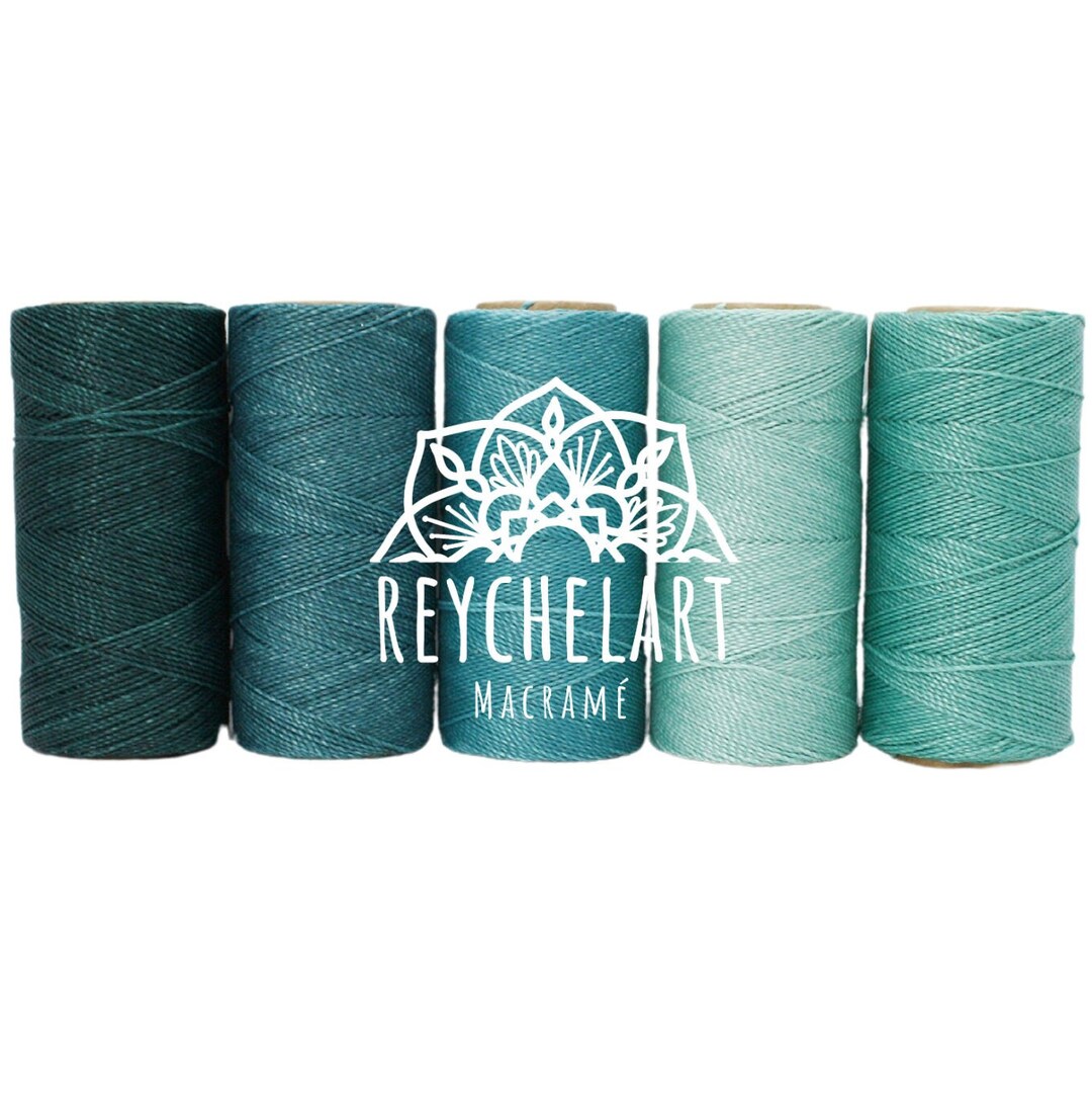 Turquoise Mix: Linhasita 1mm Waxed Thread, 20, 10 or 5 Meters, 5 Colors ...