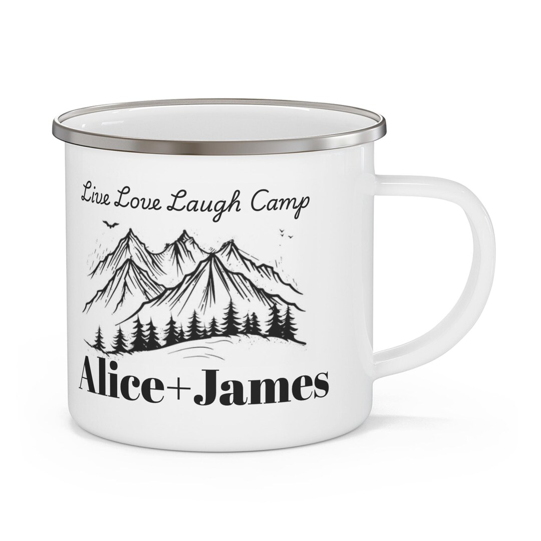 Personalized Camp Mug, Custom Couple Camp Mug, Camp Coffee Gift ...