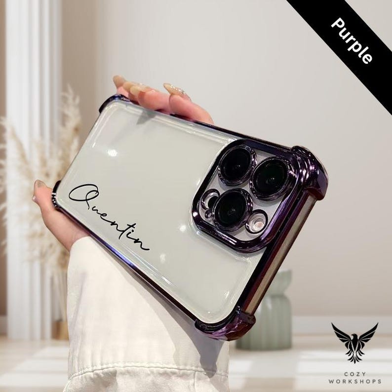 Transparent Name Personalization Initials Case for iPhone 17 Pro Max ...