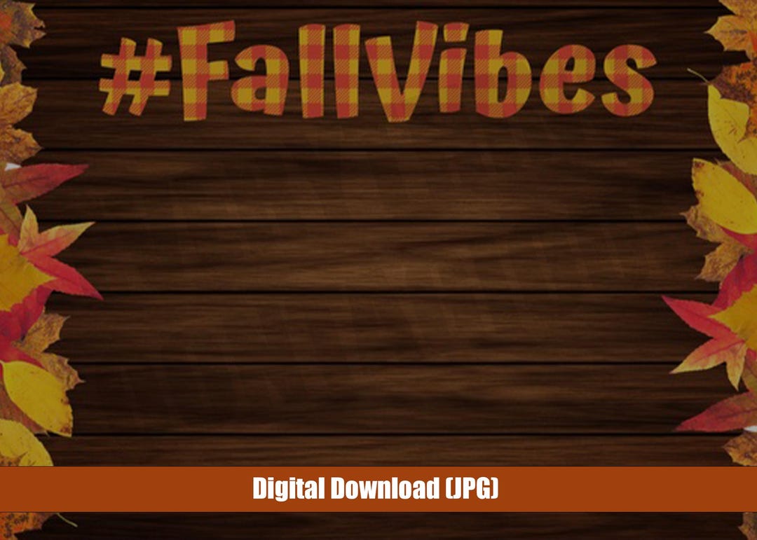 Fall Vibes Background for Zoom Meetings - Etsy
