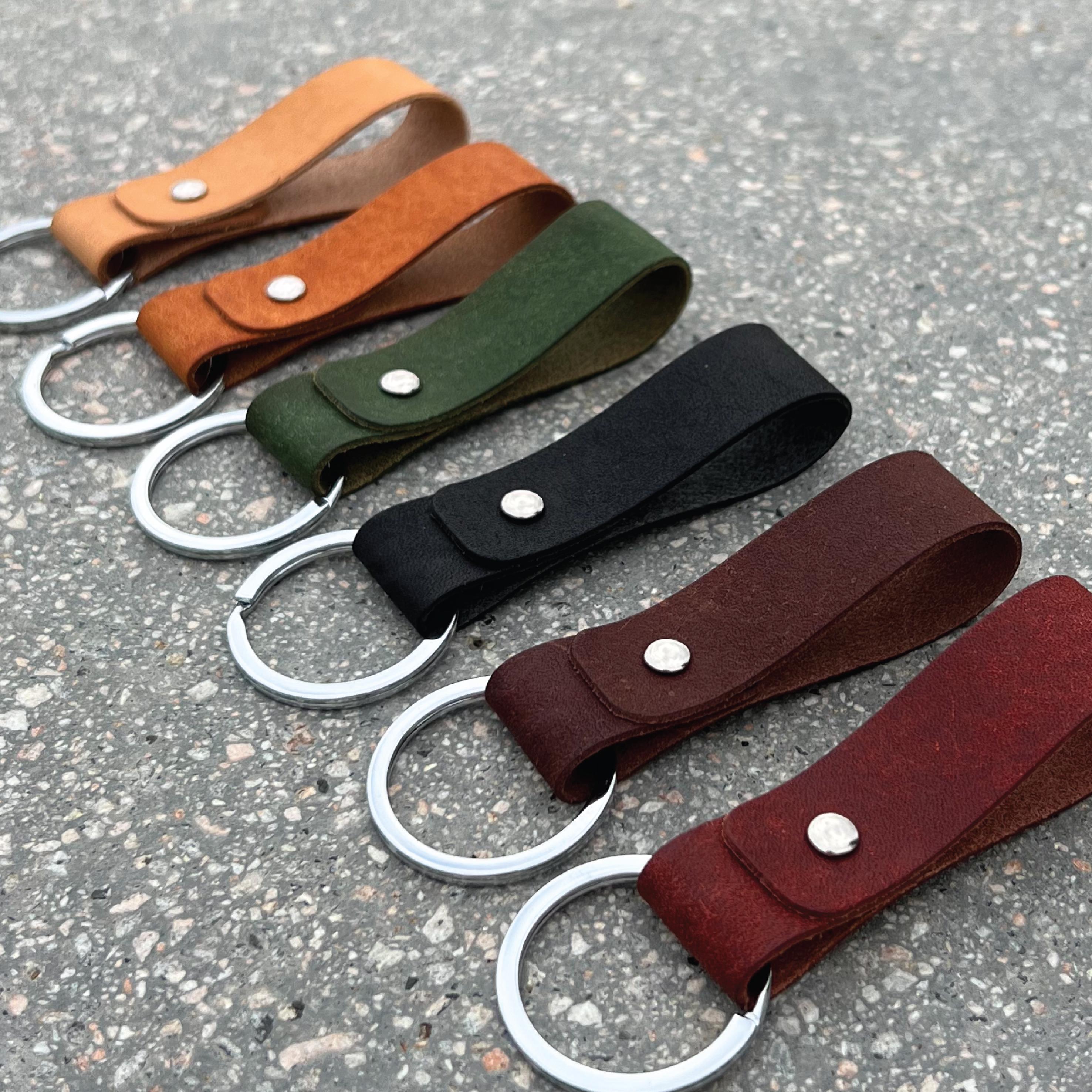 Leather Keychain: Handmade Pueblo Leather Keyring, Sample Sales - Etsy