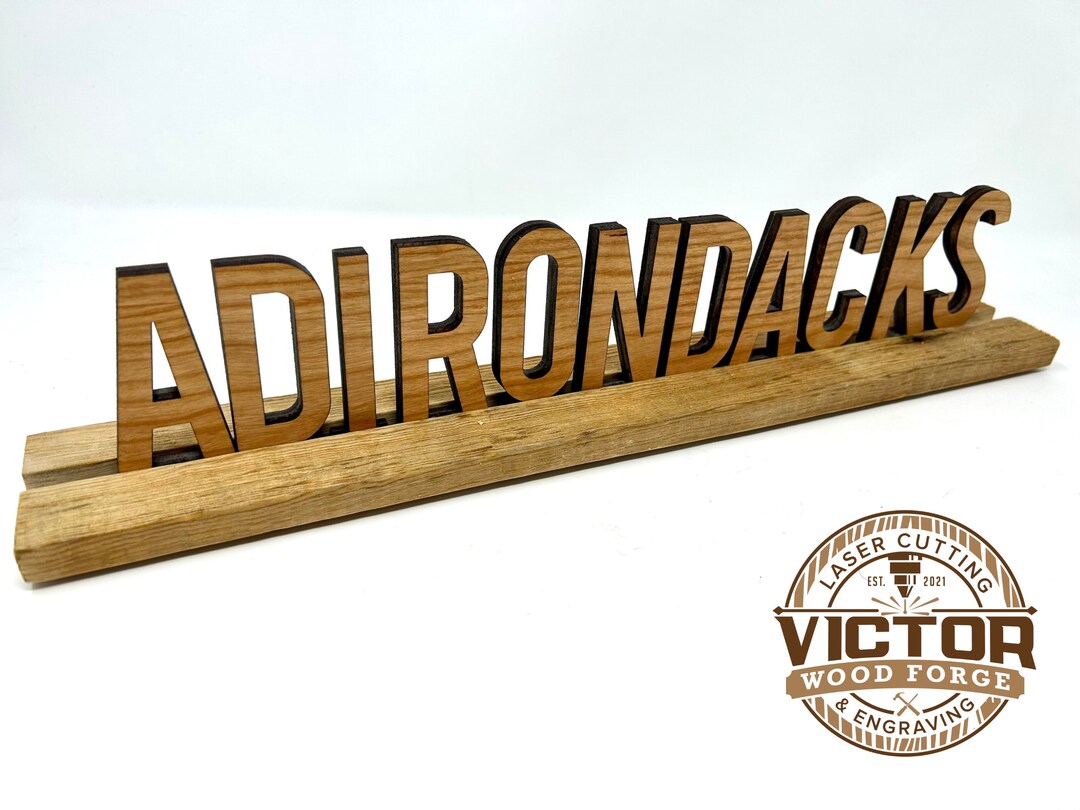 Adirondack 46er High Peaks Shelf Art | ADK Hiking Gifts | Adirondack ...