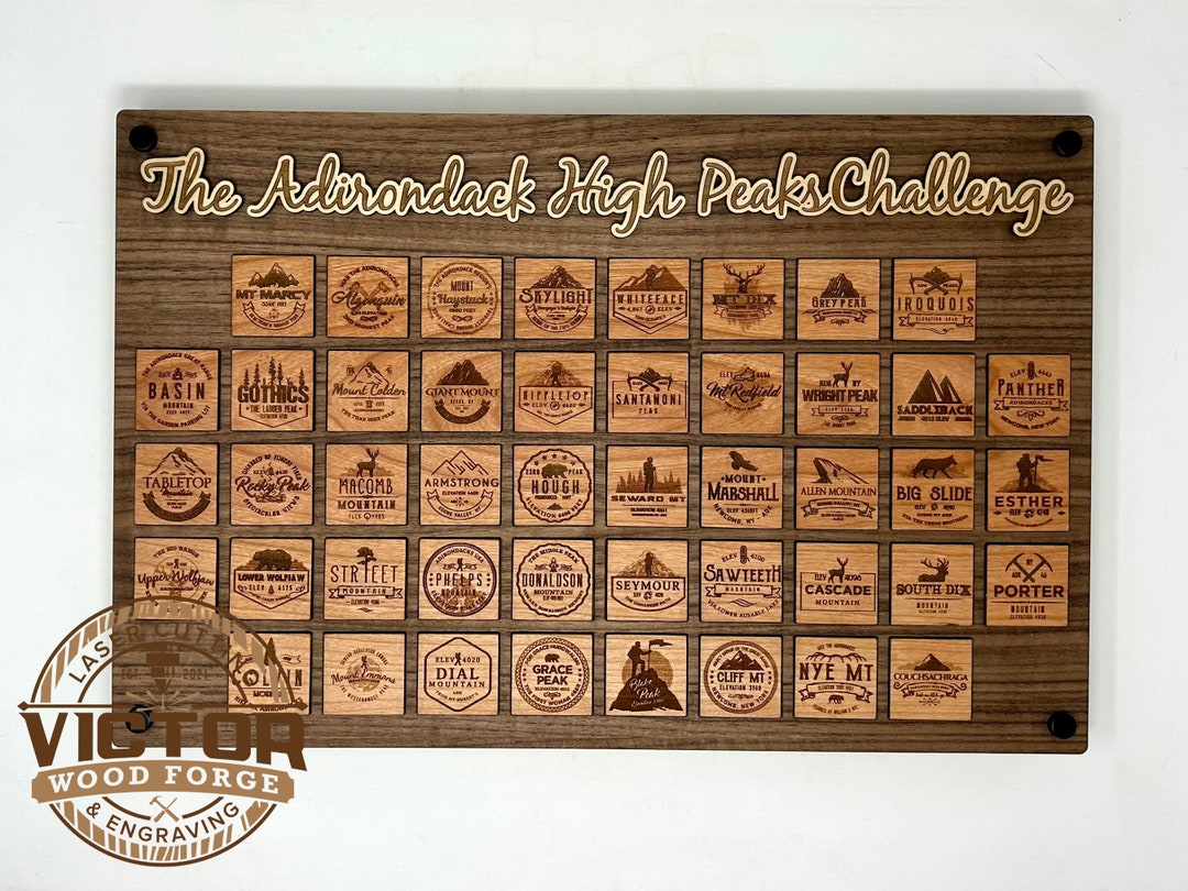 Adirondack Mountains 46er Club High Peaks Hiking Challenge Collectors ...
