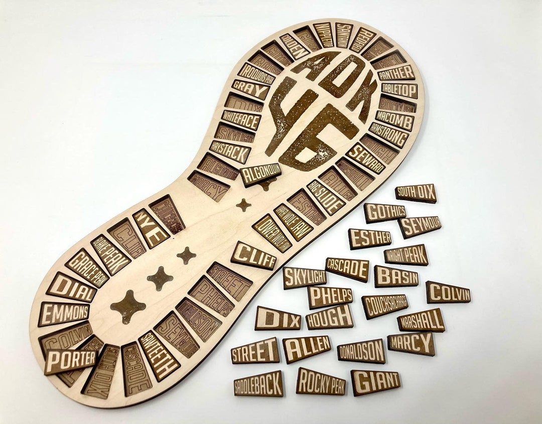 Adirondack 46er Club Mountain Peaks Hiking Boot Tracker ADK Mountain ...