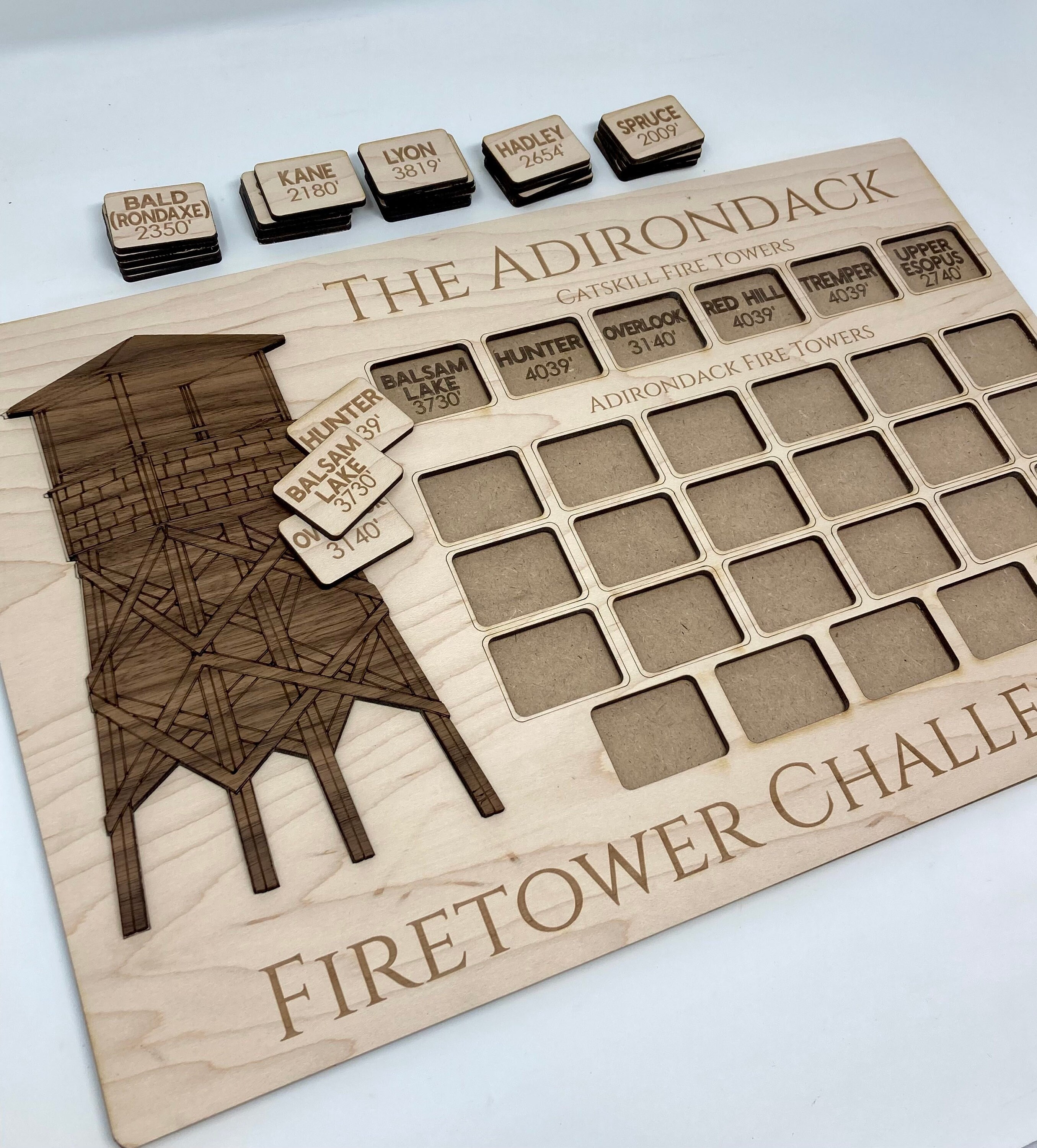 Adirondack Fire Tower Challenge Tracker ADK Fire Towers | Etsy