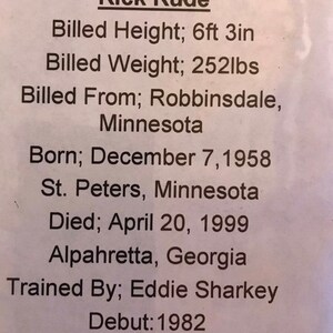 Ravishing Rick Rude Wrestling Dvd Vol. 4 Free Shipping - Etsy