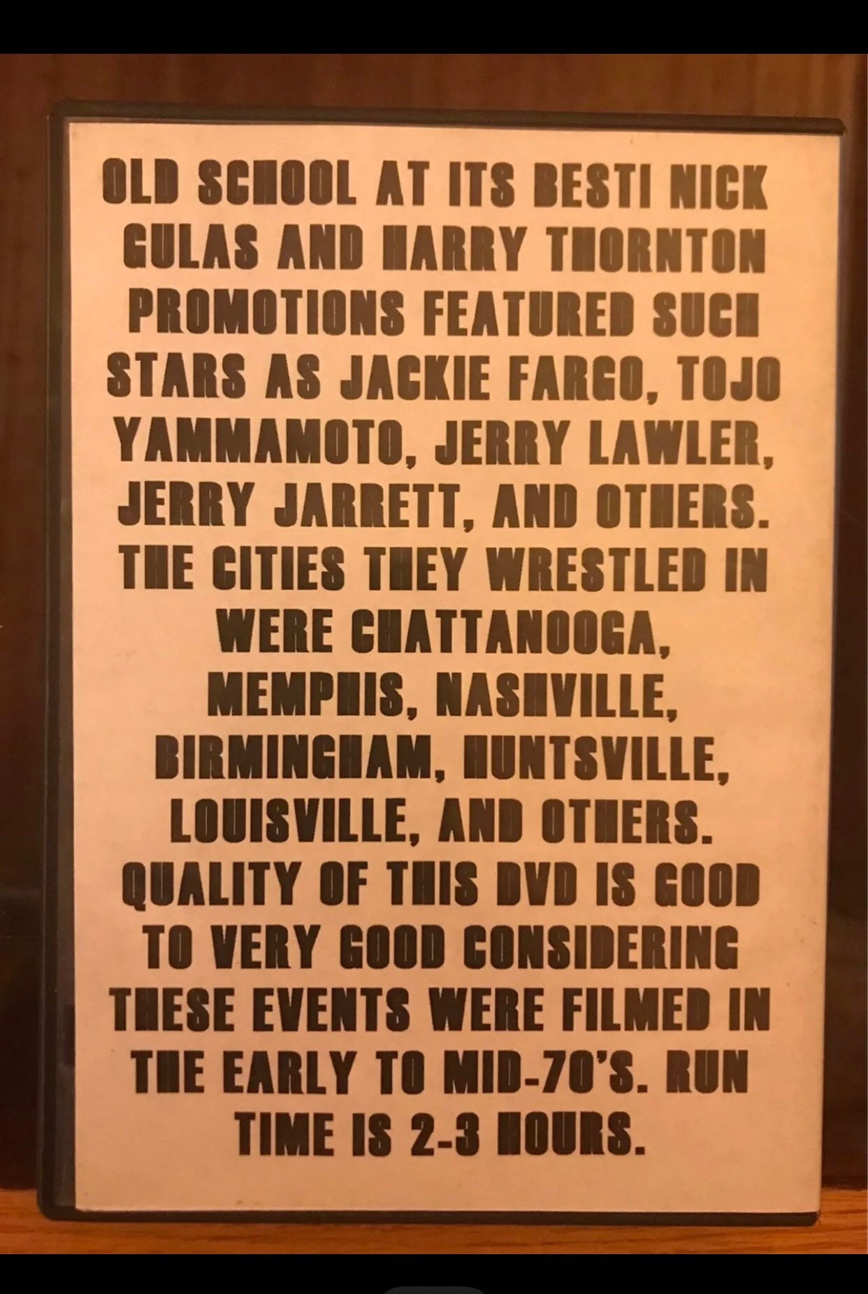 NWA Nick Gulas Championship Wrestling Volume 4 Dvd FREE SHIPPING - Etsy