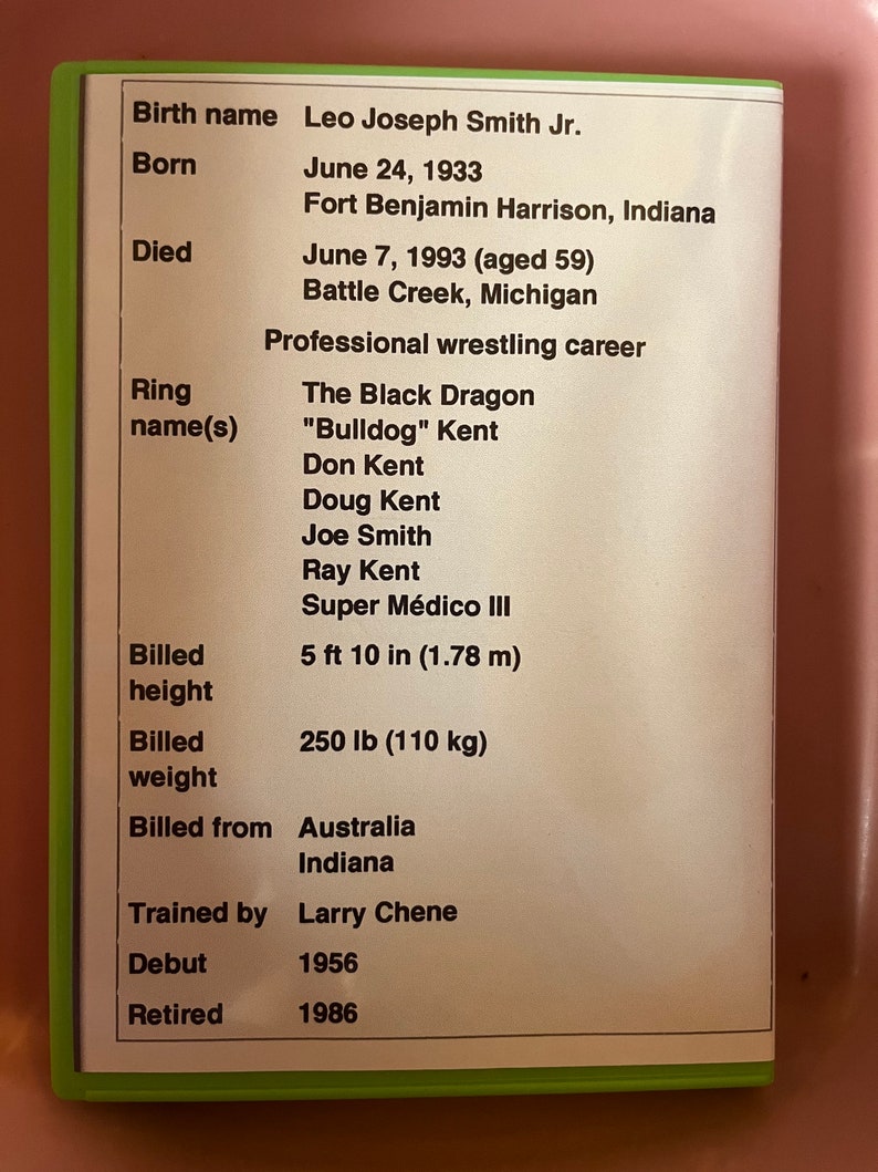Best of Bulldog Don Kent Wrestling Dvd - Etsy