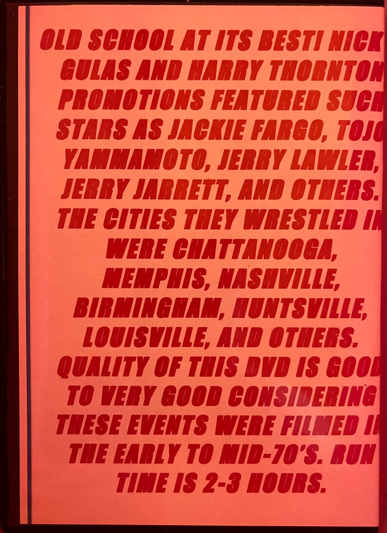 NWA Nick Gulas Championship Wrestling Volume 6 Dvd - Etsy