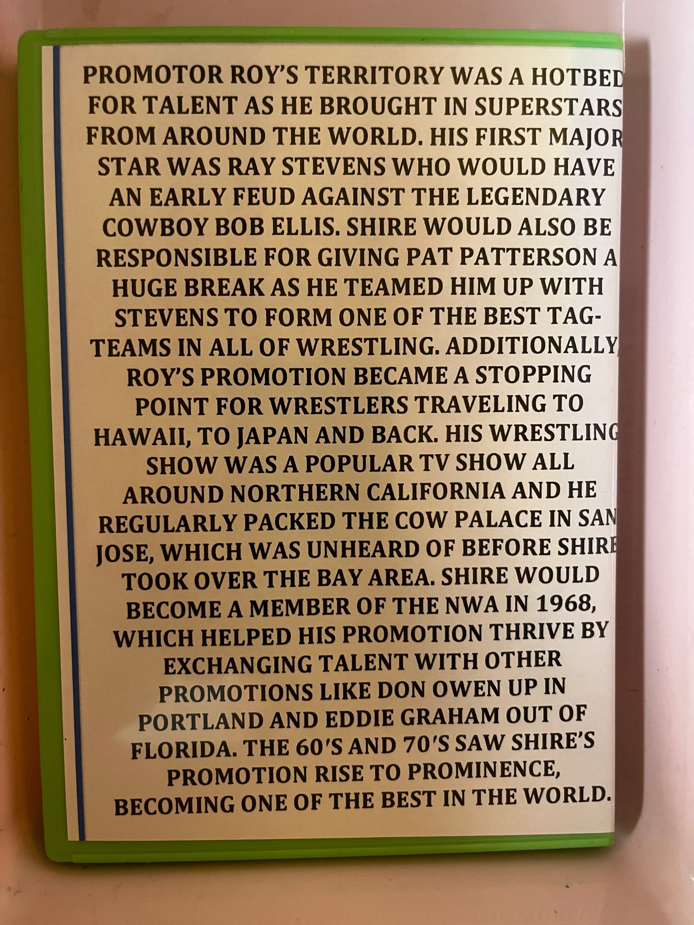 NWA San Francisco Wrestling Classics Volume 1 Dvd - Etsy