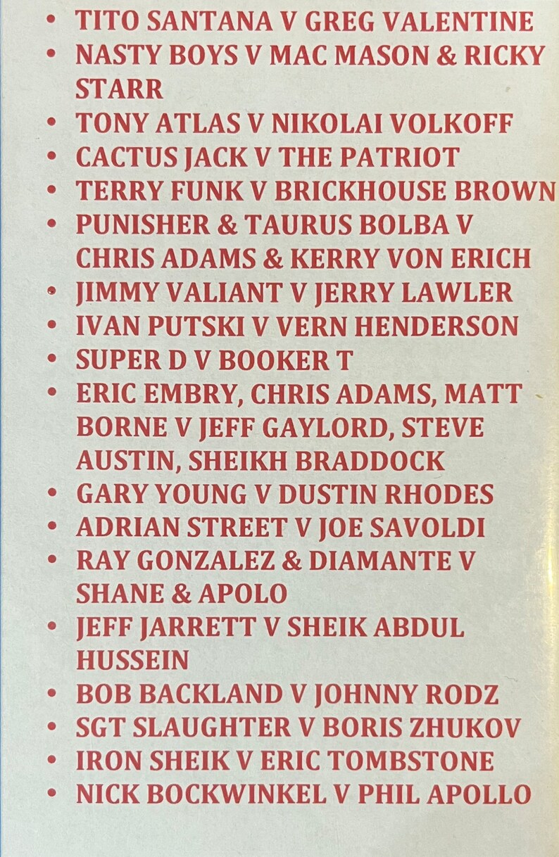 Old School Rivalries Volume 12 Wrestling Dvd - Etsy