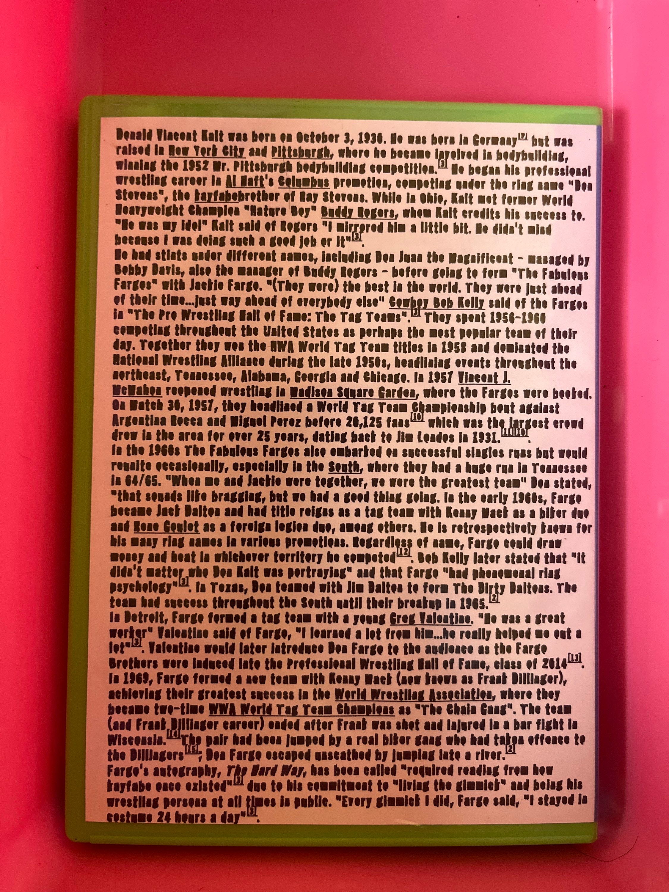 Best of Don Fargo Wrestling Dvd FREE SHIPPING - Etsy