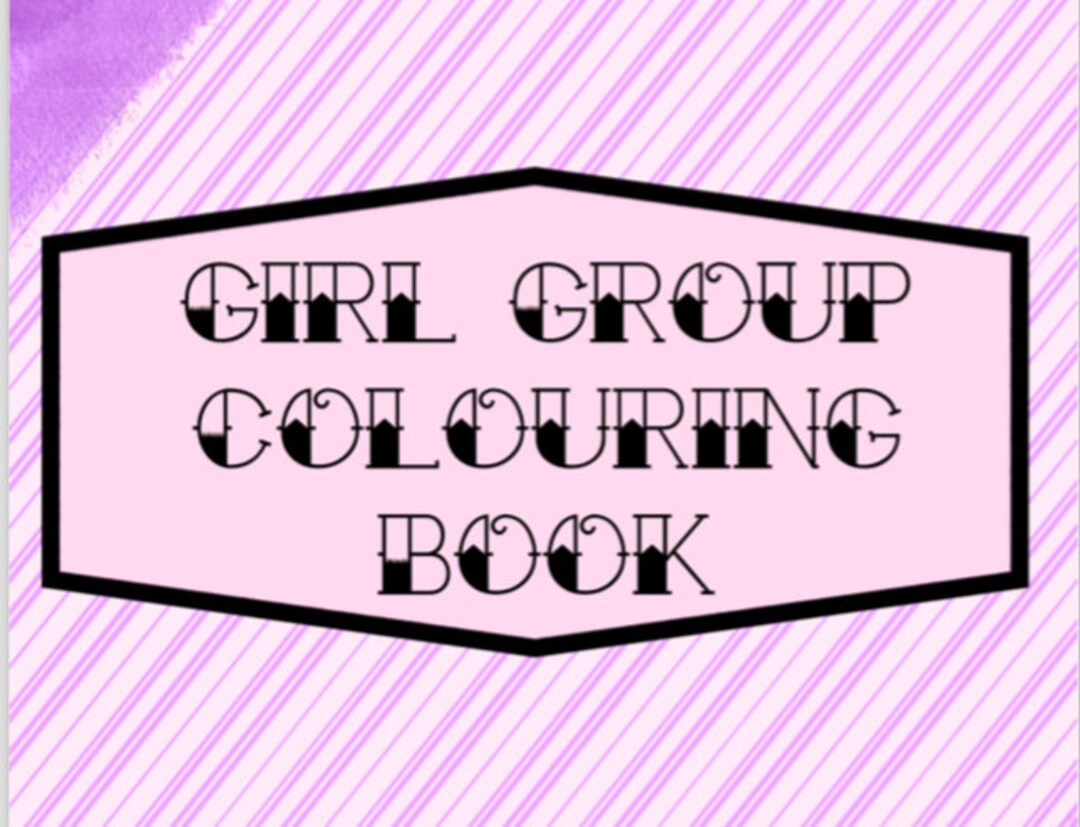 Pre Order Girl Group Colouring Book physical - Etsy