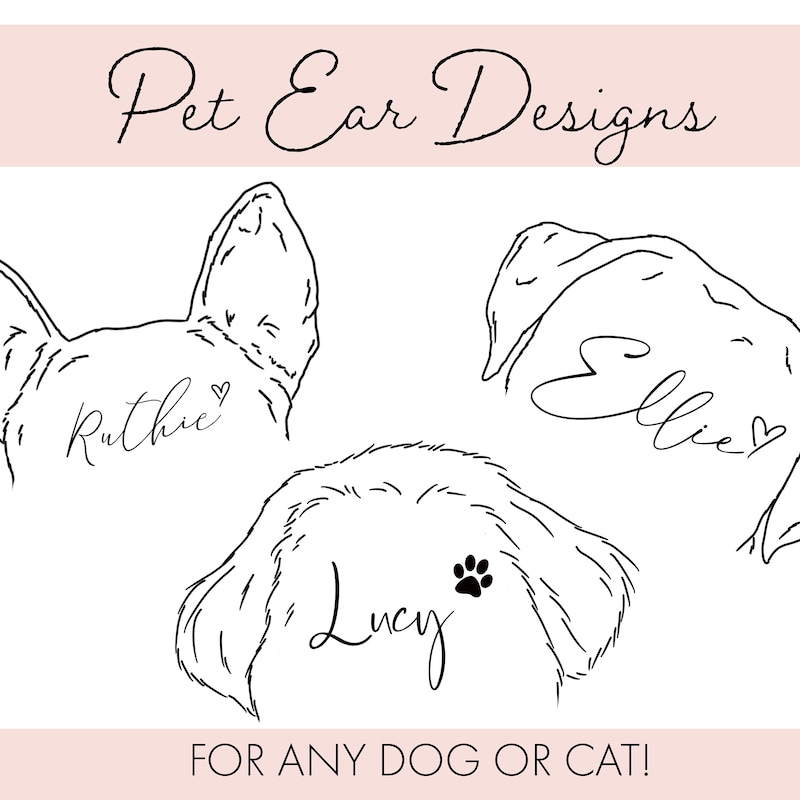 Dog Ear Outline - Etsy