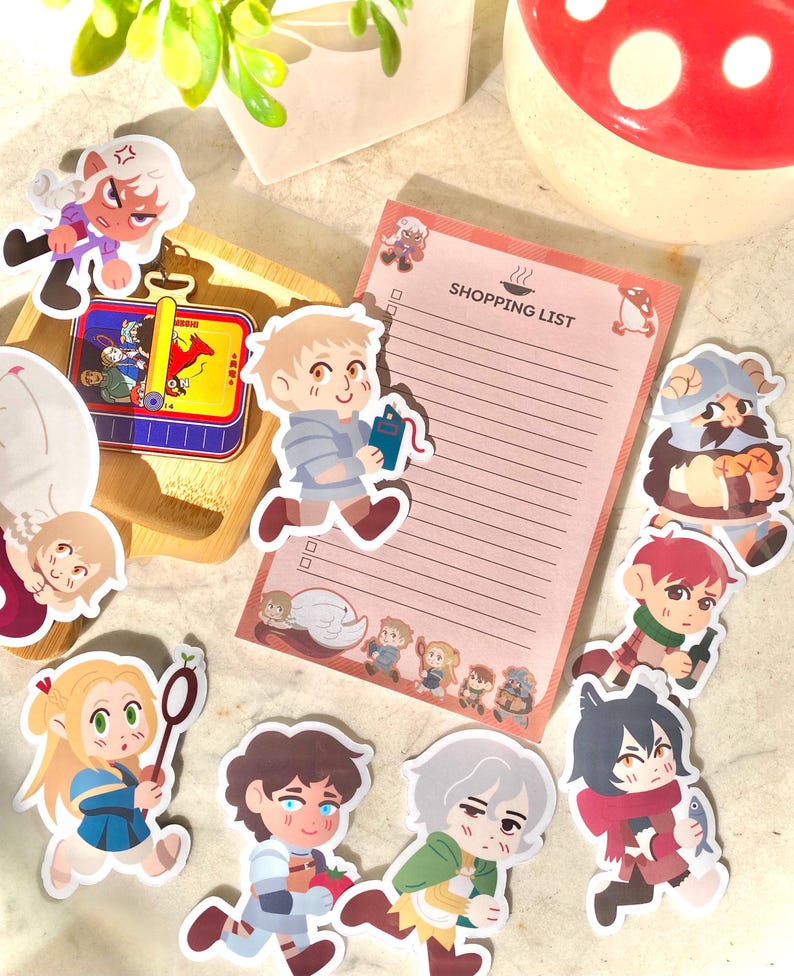 Dunmeshi Stickers | Delicious in Dungeon - Etsy