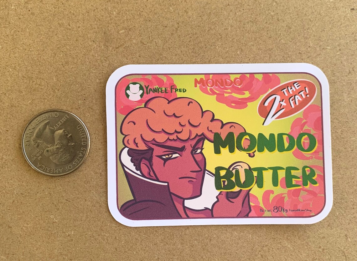 Mondo Butter Stickers - Etsy