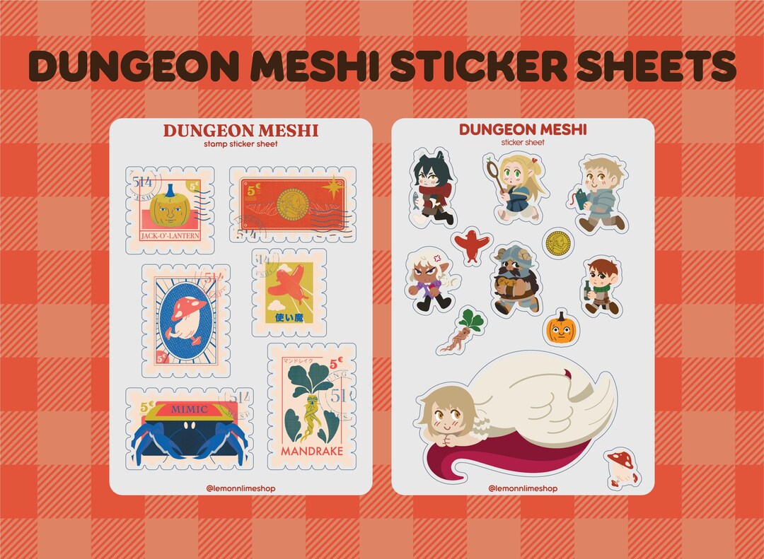Dunmeshi Sticker Sheets | Delicious in Dungeon - Etsy
