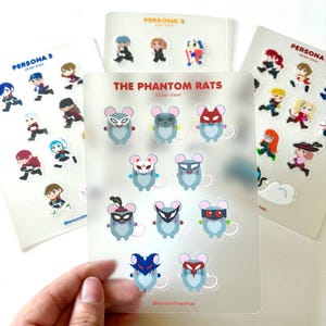 Persona Sticker Sheets| Persona 4 Golden | Persona 5 Royal | Persona 3 ...