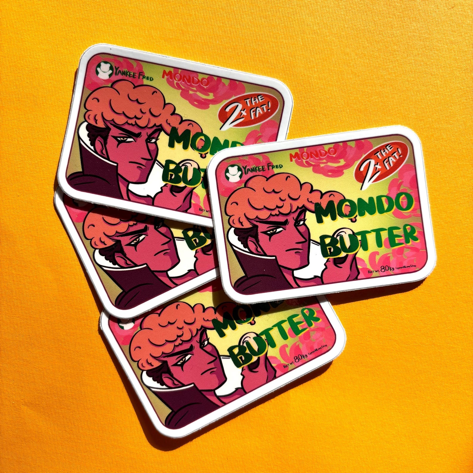 Mondo Butter Stickers - Etsy
