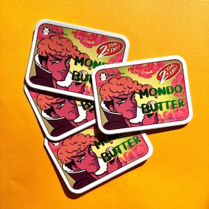 Mondo Butter Stickers - Etsy