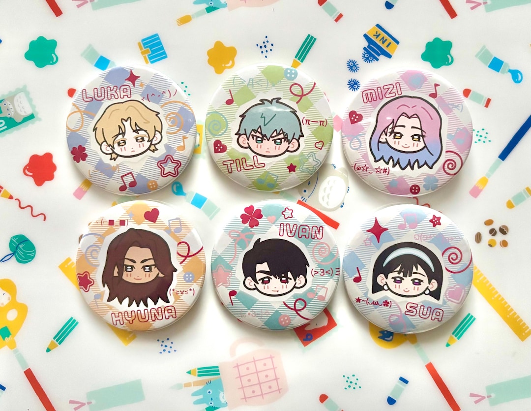 ALNST Pin Buttons | Alien Stage Badges | Ivantill Mizisua Hyuluka - Etsy
