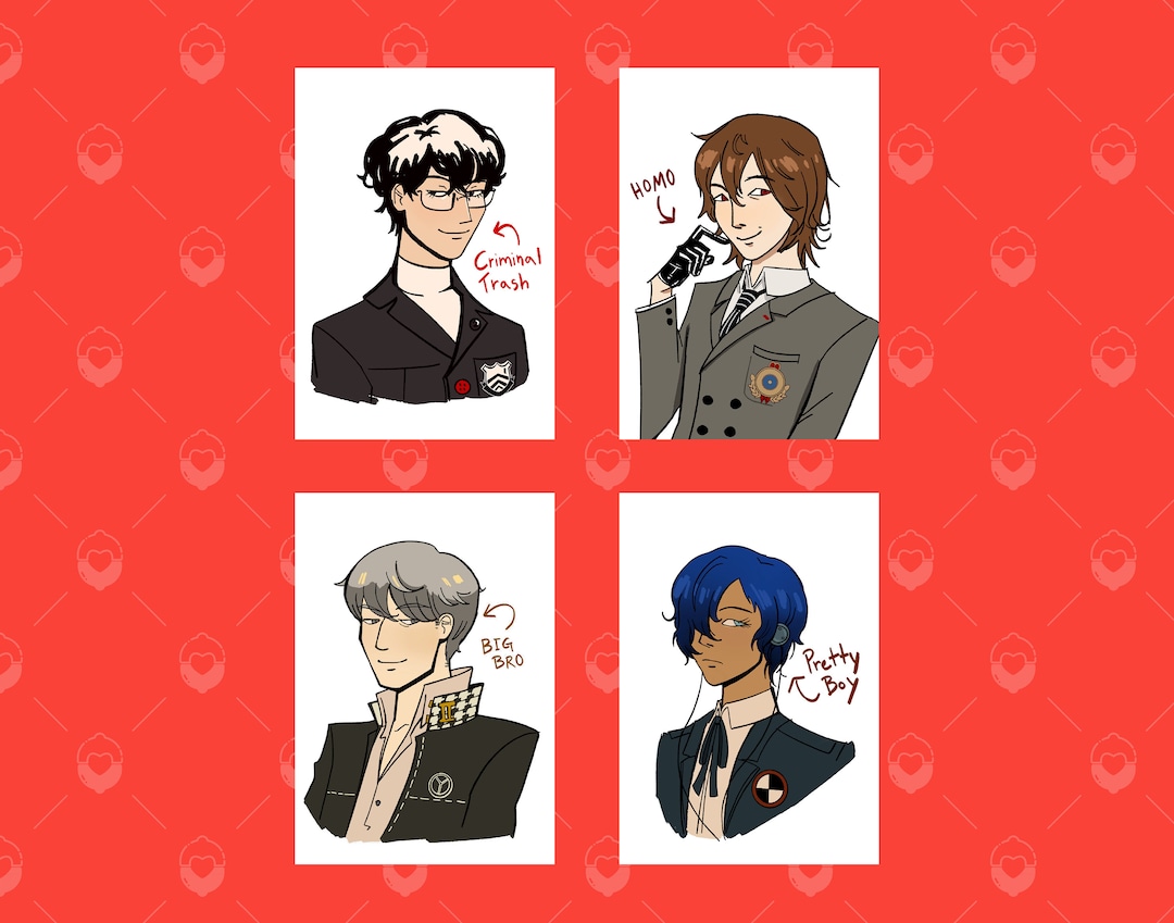 Persona Mini Prints | Persona 5 | Persona 4 | Persona 3 - Etsy