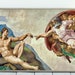 Michelangelo the Creation of Adam Famous Painting Altered in Black ...
