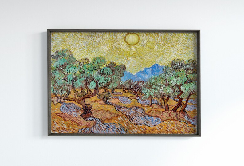 Vincent Van Gogh Olive Trees Printable Famous Landscape - Etsy
