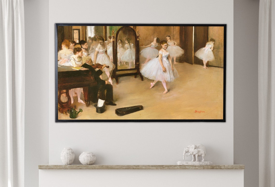 Samsung Frame TV Art 4K Edgar Degas the Dancing Class Famous Ballet ...