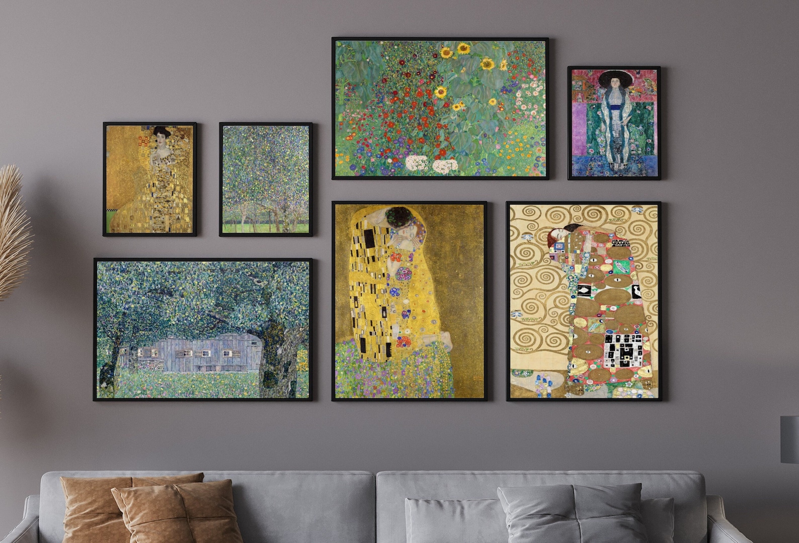 Gustav Klimt Wall Print SET. Gallery Wall Set Klimt Prints Set of 7 ...