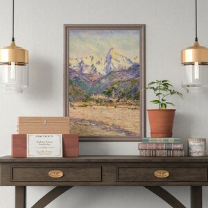 Famous Claude Monet Mountain Landscape Painting. Instant Download ...