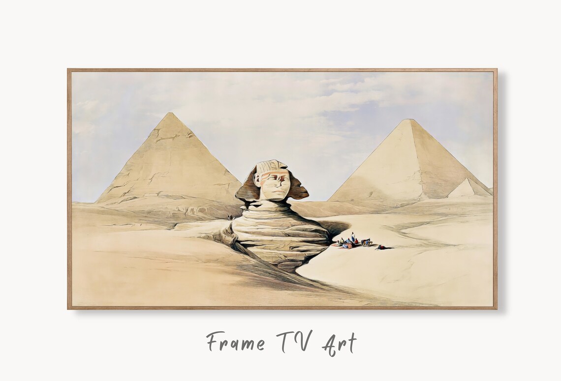 Samsung Frame TV Art 4K Pyramids & Great Sphinx Ancient - Etsy