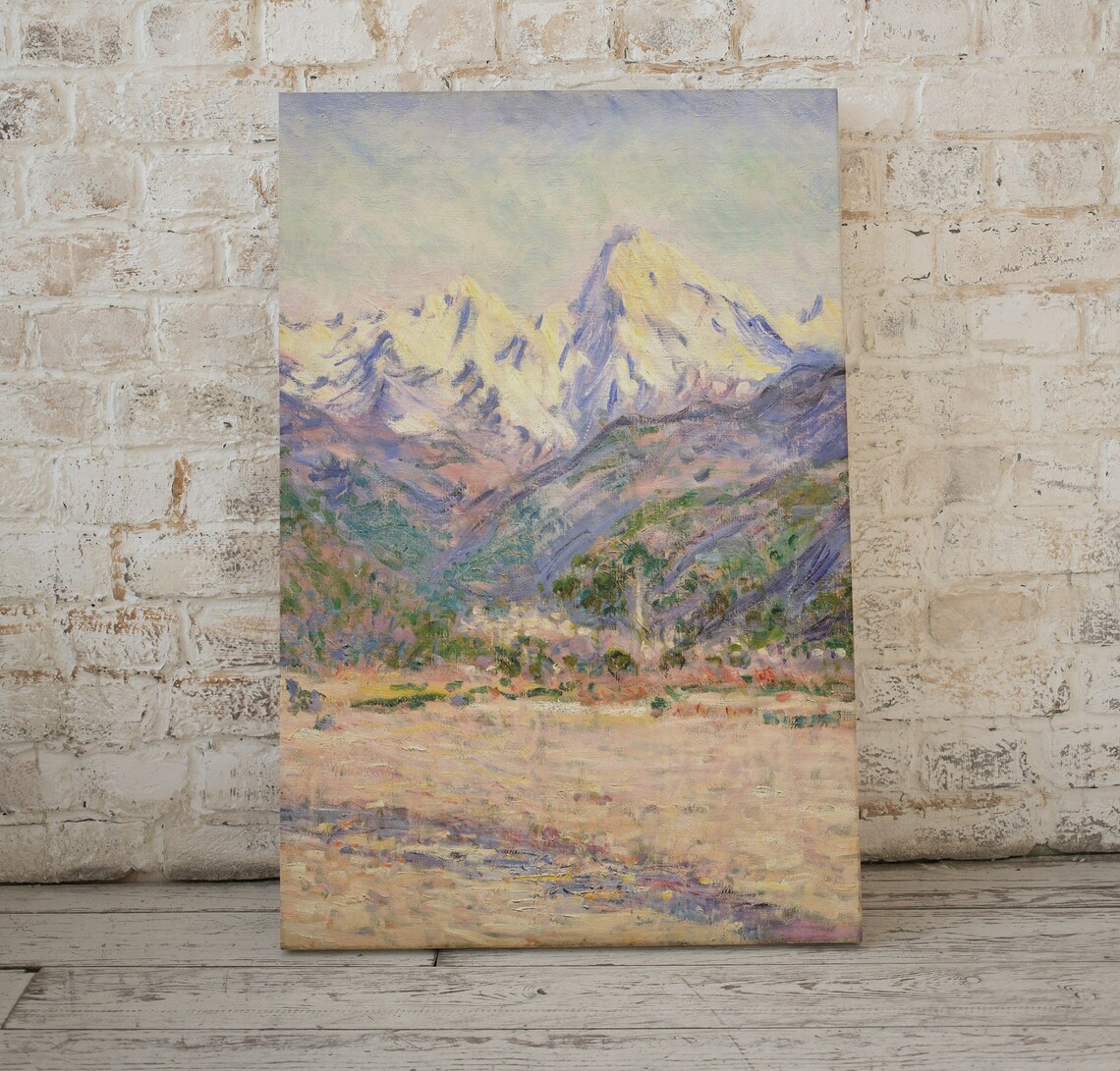 Famous Claude Monet Mountain Landscape Painting. Instant - Etsy