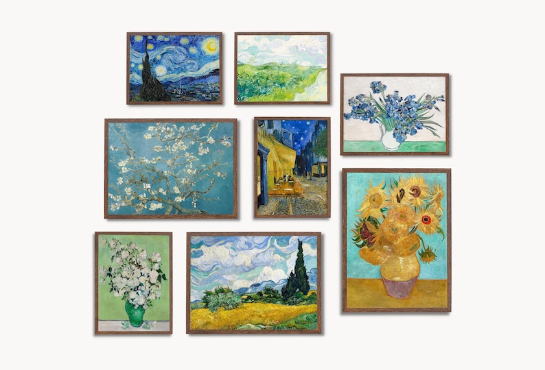 Vincent Van Gogh Wall Print SET. Gallery Wall Set. Van Gogh Prints Set ...