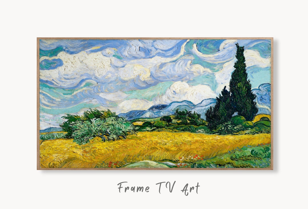 Samsung Frame TV Art 4K Wheat Field Famous Painting by Vincent Van Gogh ...