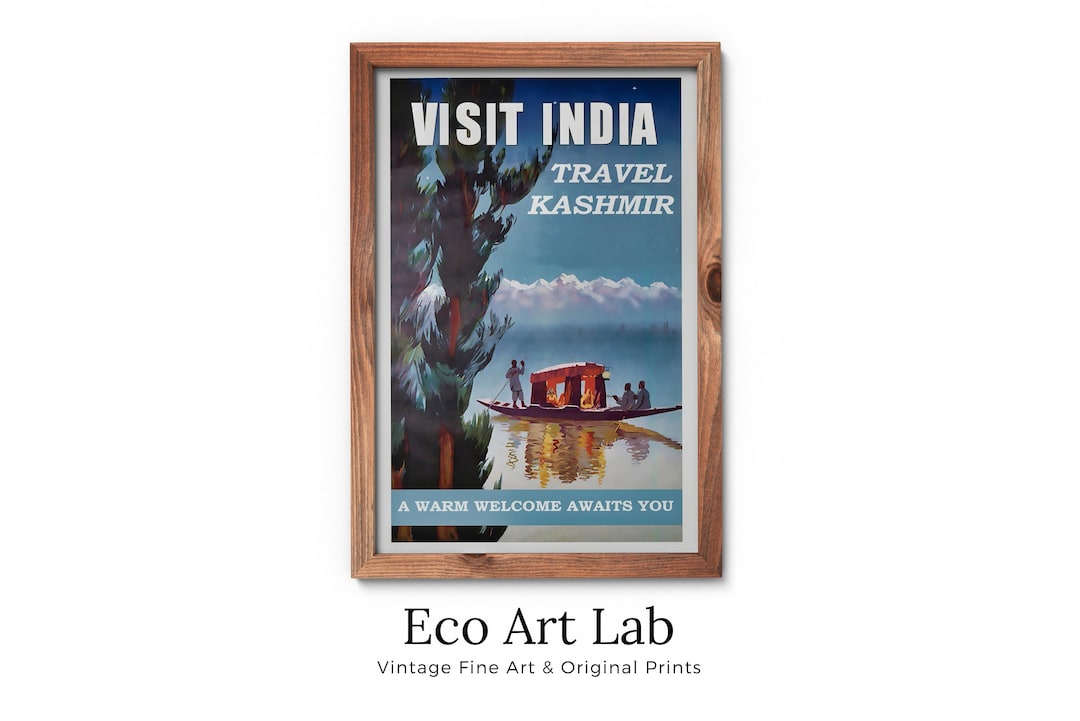 India Art, Retro Travel Poster, Vintage Travel Print, Instant Download ...