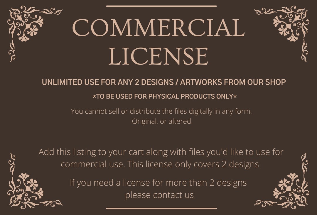 Unlimited Commercial License for 2 Designs / Artworks From Ecoartlab ...