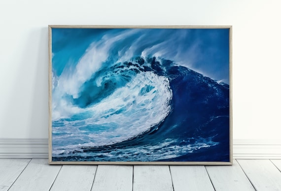 Ocean Wave Printable Wall Art. Sea Waves Print Instant | Etsy