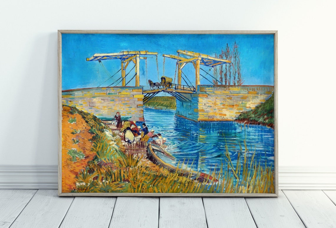Bridge Landscape Painting by Vincent Van Gogh Printable Famous Art ...