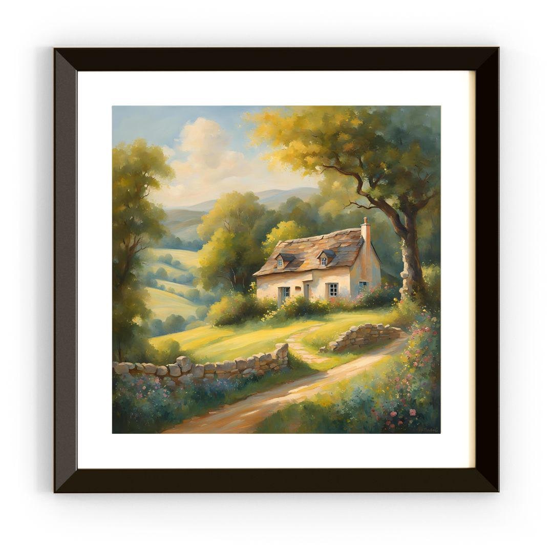 Cottagecore Art Printable I Rustic Garden Wall Decor I Square Home Art ...