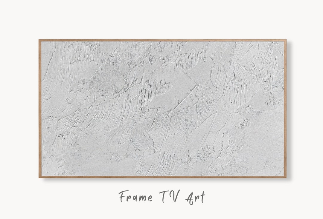 Samsung Frame TV Art 4K Modern Wall Texture Abstract Painting. Neutral ...