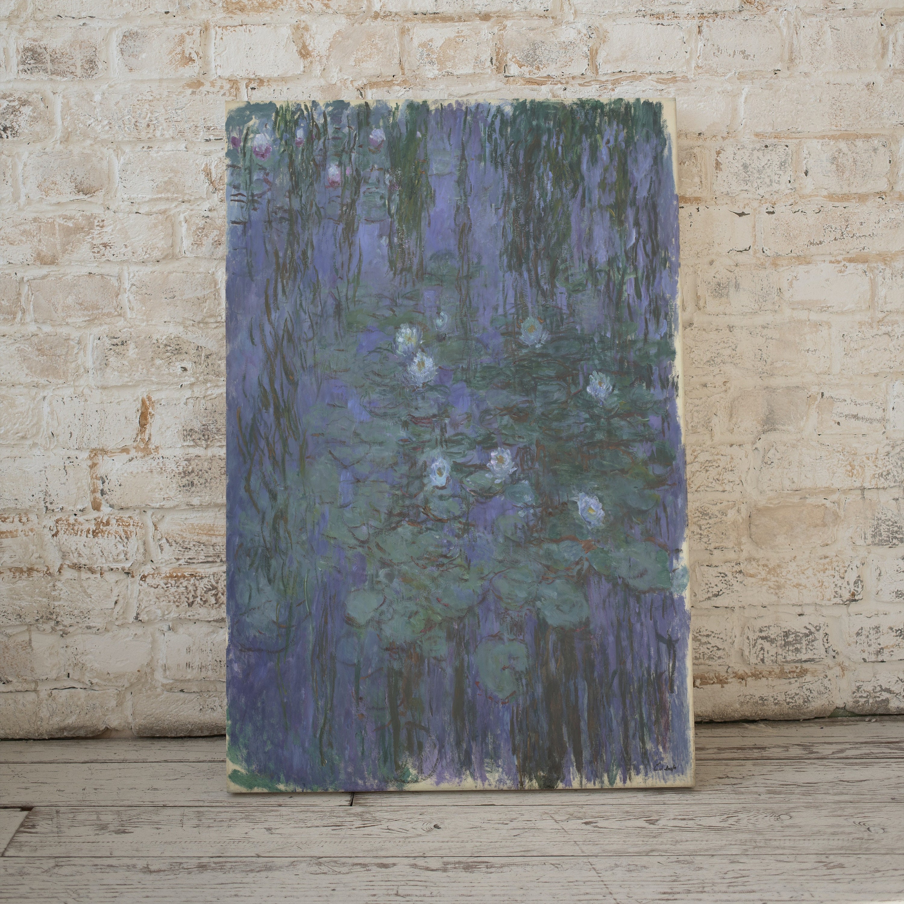 Claude Monet Blue Water Lilies Painting Famous Monet Art. - Etsy
