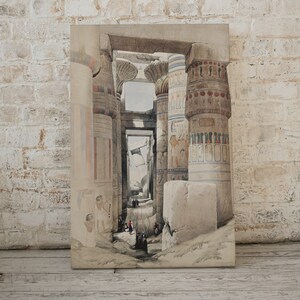 Ancient Egyptian Wall Art. Karnak Egyptian Temple Exterior. Egyptian ...
