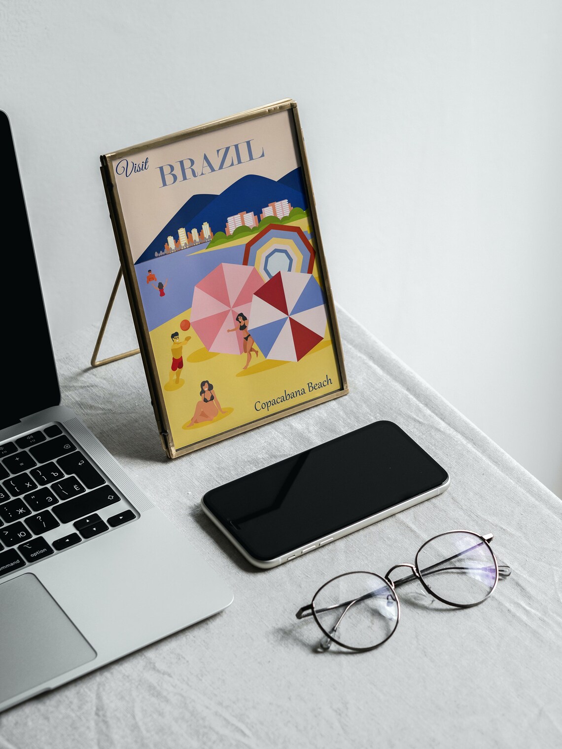 Brazil Travel Poster Printable Wall Art Retro Travel Poster - Etsy