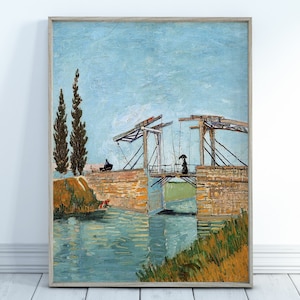 Bridge Landscape Vincent Van Gogh Painting Printable Famous Art Print ...