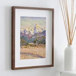 Famous Claude Monet Mountain Landscape Painting. Instant Download ...