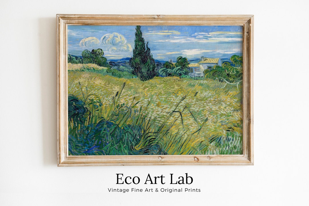 Vincent Van Gogh Green Wheat Field With Cypress Printable Famous Art ...
